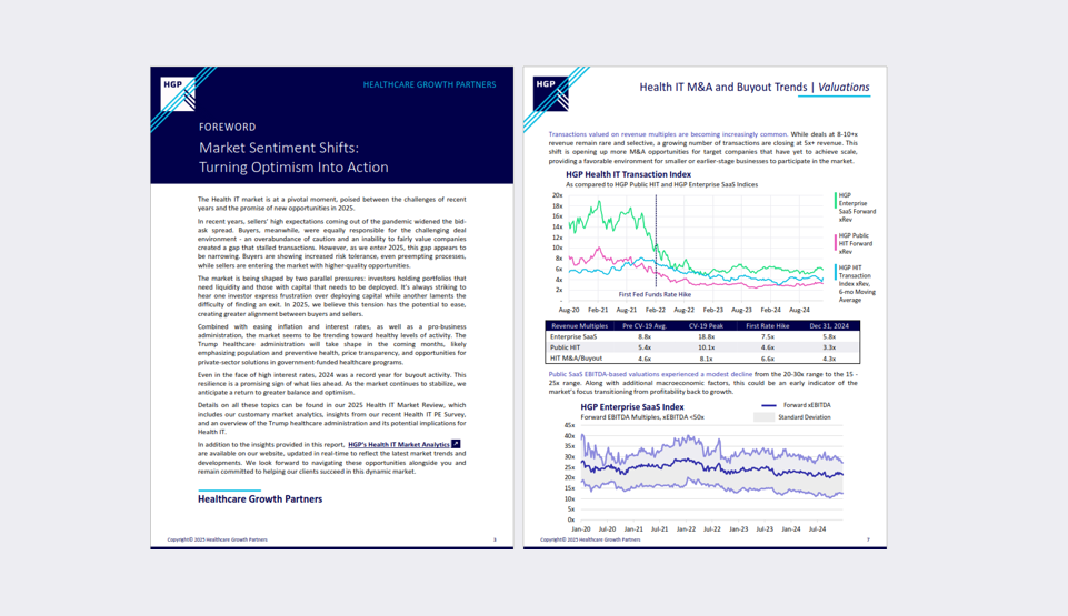 HGP Releases its January 2025 Health IT Market Review - Healthcare ...